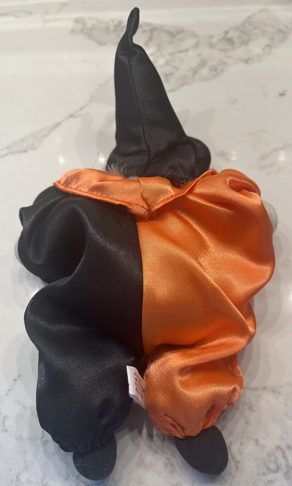 Vtg Porcelain Head Halloween Clown Stuffed Body Doll 8" Orange + Black ...