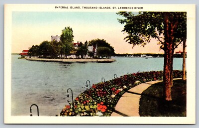Thousand Islands Ontario Imperial Island St Lawrence River Postcard ON ...