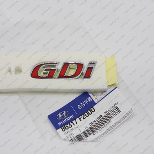 86317 F2000 Genuine "GDI" Trunk Emblem For 2015 2017 Hyundai AVANTE AD ...