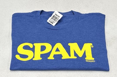 Spam Men's Canned Lunch Meat Logo T-Shirt, Blue, Size XL | eBay