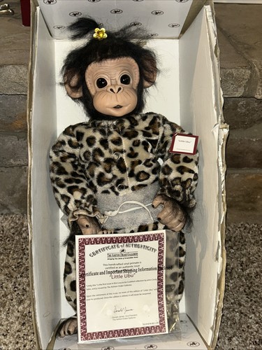 Ashton Drake Galleries Little Ubu Baby Chimp Cindy Monkey Doll With ...