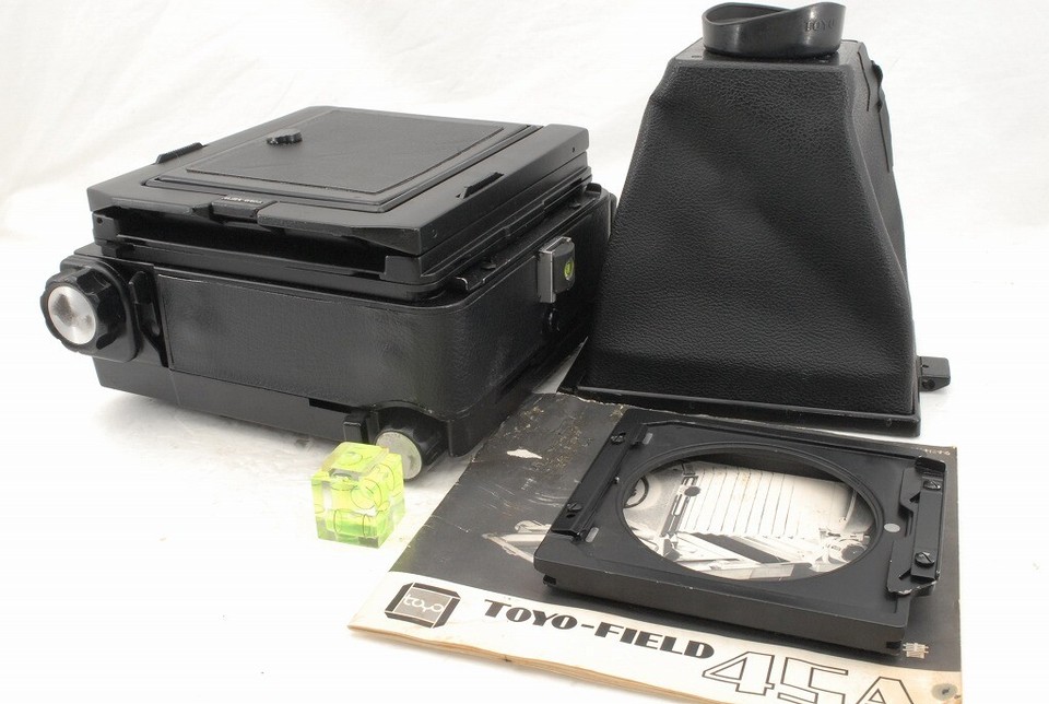 Toyo 45A Camera Rotating Back w/Lens Board Adapter , Hood *501458 | eBay
