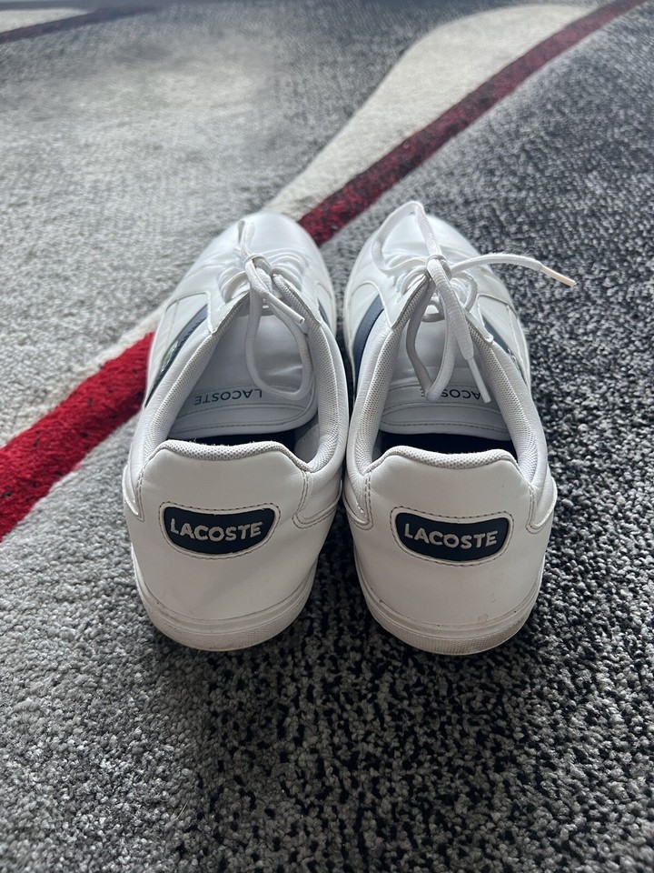 Lacoste White Logo Sneakers 12 | eBay