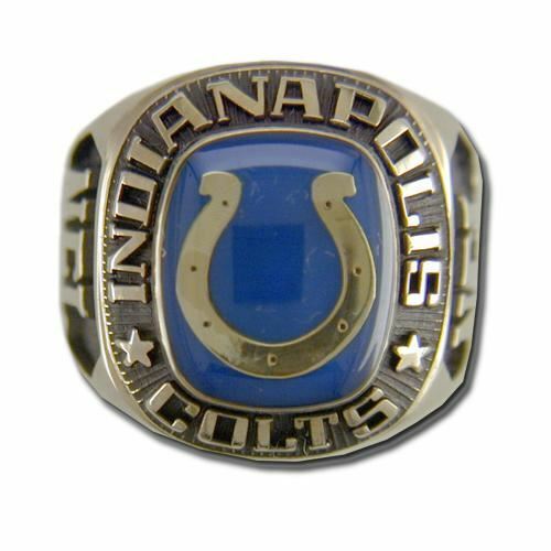 Indianapolis Colts Large Classic Goldplated NFL Ring | eBay