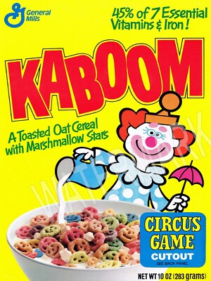 Kaboom Clown Cereal Box High Quality Metal Magnet 3 x 4 inches 9617 | eBay