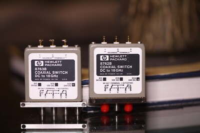 HP Agilent 8763B + 8762B Coaxial Switches | eBay