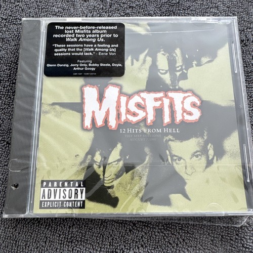 MISFITS 12 HITS FROM HELL. INCREDIBLY RARE 2001 SEALED CD. PROMO COPY ...