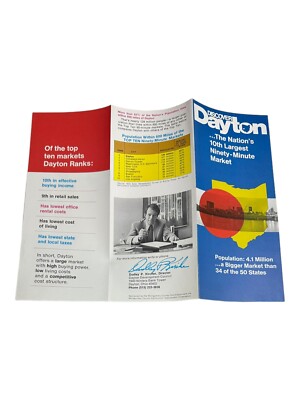 VINTAGE Discover Dayton Ohio Brochure Tourism Commerce 1970's 70's ...