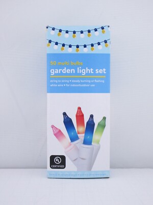 50 Multi Bulbs Light Set, Steady or Flashing, Indoor & Outdoor- FREE ...