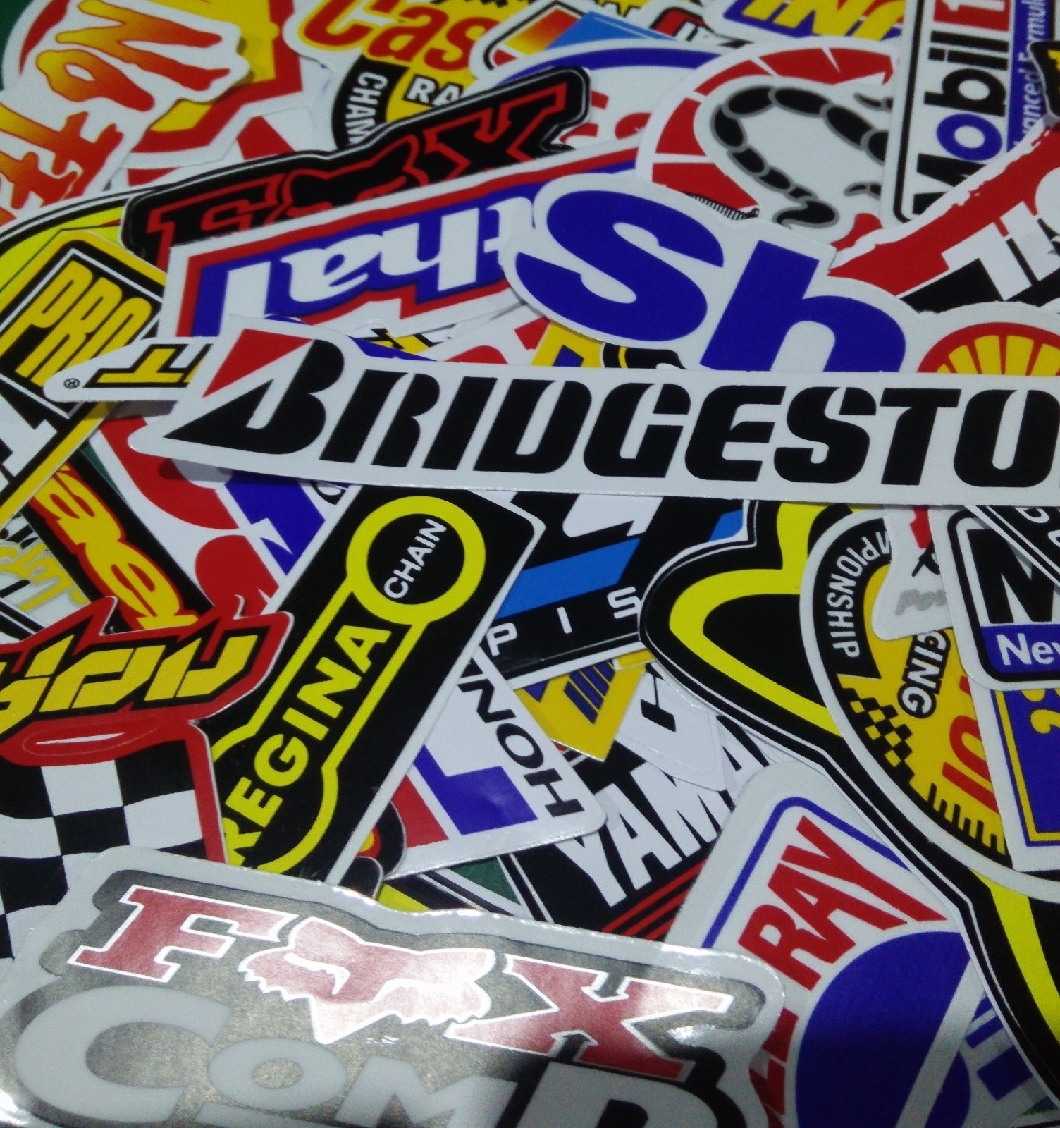 70 Pcs Race Car Sticker Lot Vinyl Waterproof Motorcycle Helmet Racing ...