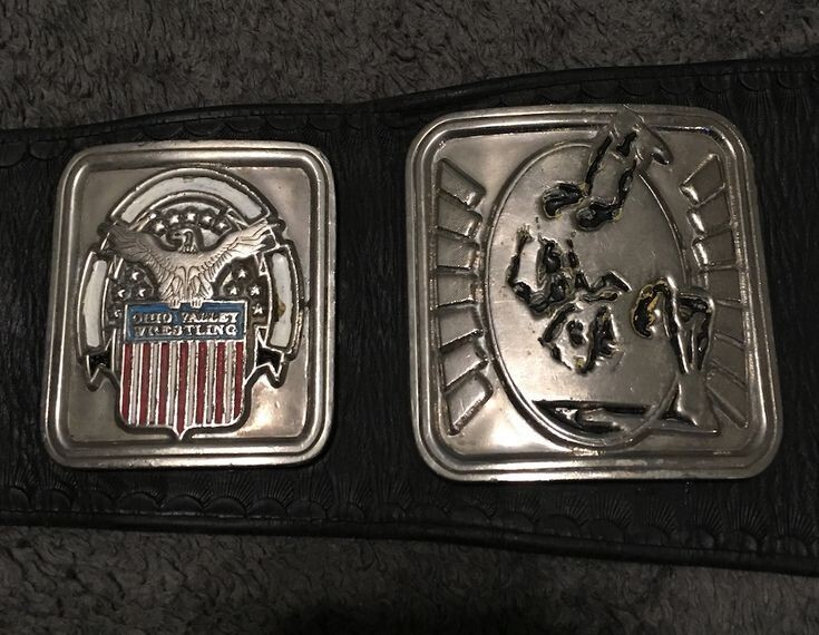 OVW heavyweight wrestling champion adult size Replica belt real leather ...