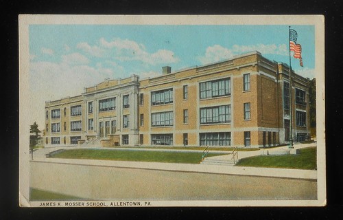 1920s James K. Mosser School Allentown PA Lehigh Co Postcard ...