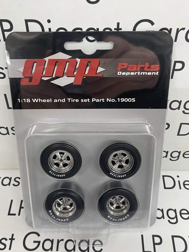 GMP Wheelset 5-Spoke Mag Muscle Car Wheel & Tire Pack for 1:18 Diecast ...