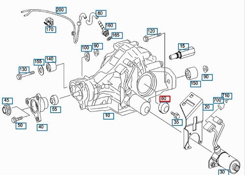 Nuevo Mercedes Benz GL X164 Delantero Eje Eje Sello A1643370159 OEM | eBay