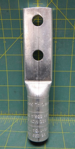 HOMAC AL-350-N Aluminum Two-Hole NEMA Stackable Straight Lug ...