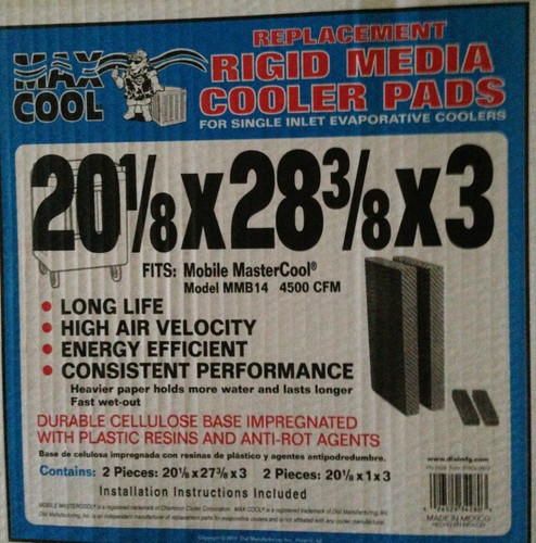 NEW PORTABLE MOBILE MASTERCOOL MMB14 EVAPORATIVE SWAMP/EVAP COOLER PADS ...