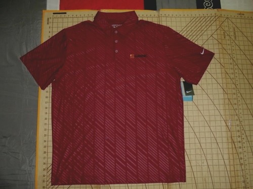 MENS XLARGE BURGUNDY ON BURGUNDY NIKE GOLF GAMPAC POLO SHIRT - NWT | eBay