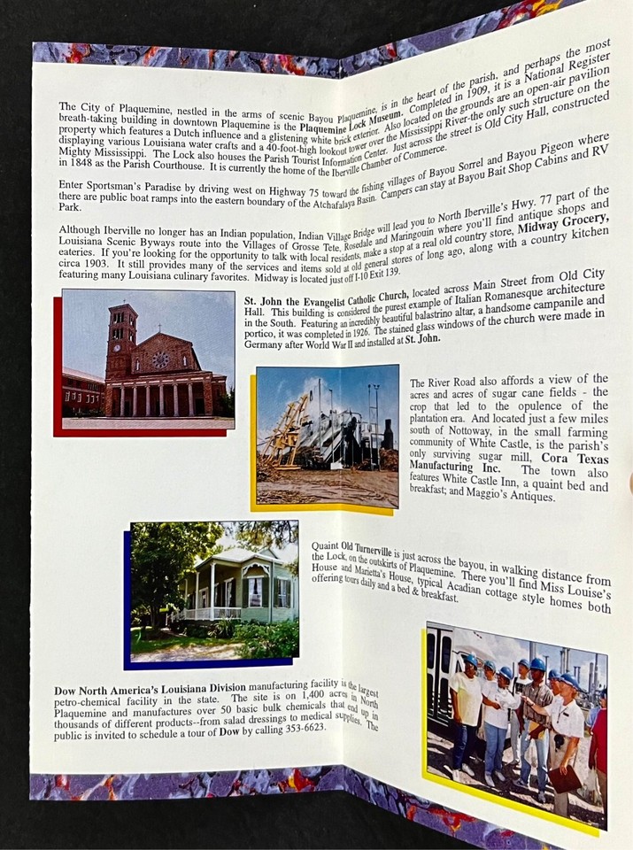 1990s Iberville Parish Louisiana Economic Development Vintage Travel ...