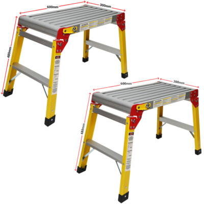 Excel Fibreglass Hop Up Platform Work Bench Folding 600mm x 300mm Pack ...
