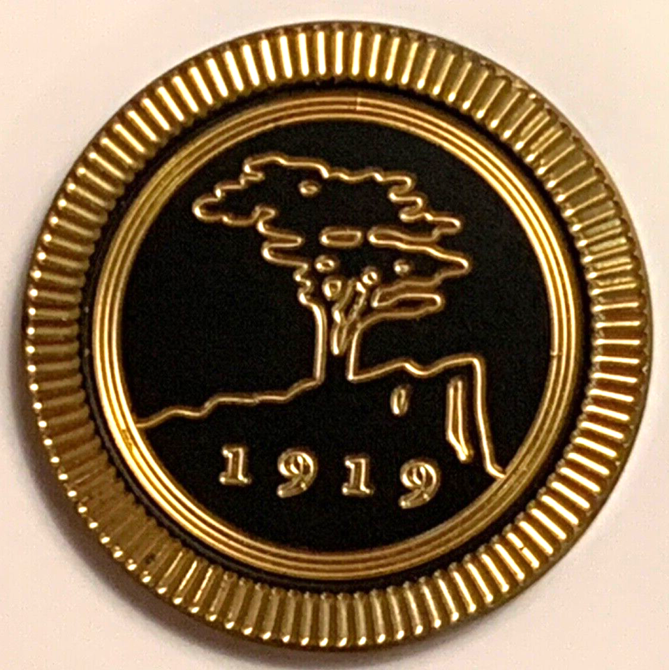 1919 PEBBLE BEACH GOLF LINKS 100TH ANNIVERSARY TRIBUTE BALL MARKER COIN ...