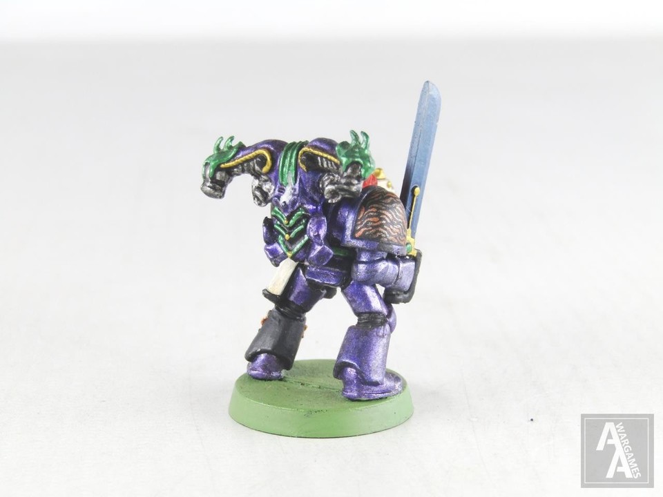 (140) Converted Aspiring Champion Metal Chaos Space Marines 40k 30k ...