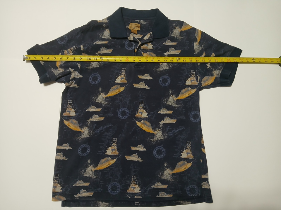 Ivy Crew Explorer Mens Shirt Large Nautical Themed Polo Short Sleeve | eBay