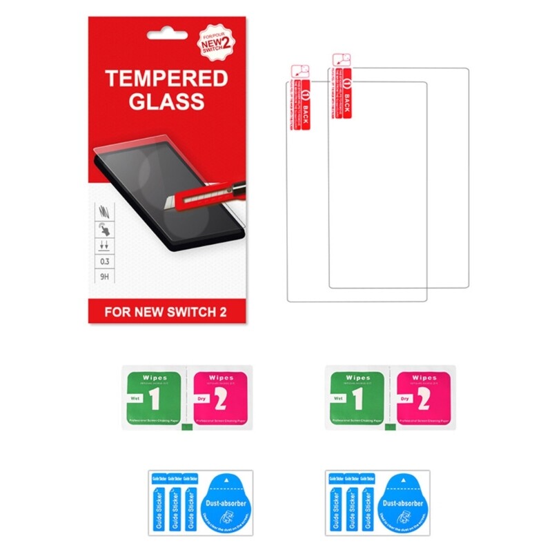 Scratch Resistant Cover Tempered Glass Screen Protectors for Gaming Switch2 | eBay Australia