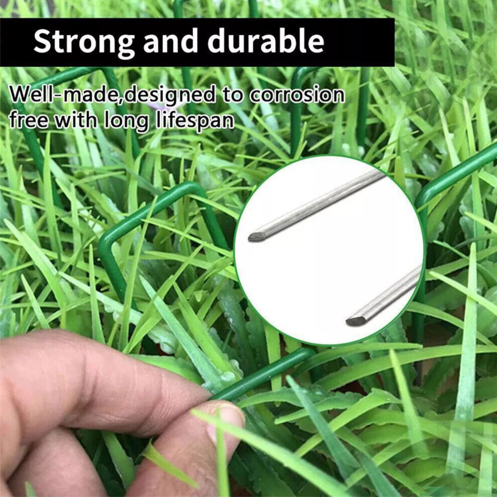 50 Pcs Garten Nägel U-förmiger Pflock Gartenpfähle Hakenwerkzeug Rasen ...