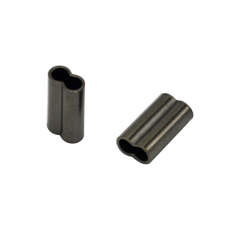 50pc Copper Fishing Crimp Sleeves Double Round Line Crimping Tube Wire ...