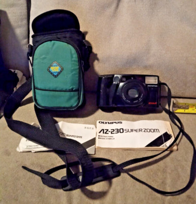 OLYMPUS AZ-230 SUPER ZOOM AF POINT & SHOOT FILM CAMERA WORKING TAKES ...