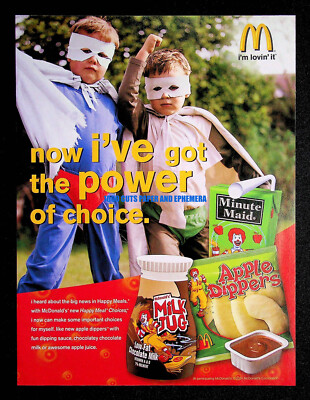 McDonald's Happy Meals 2004 Trade Print Magazine Ad Poster ADVERT | eBay