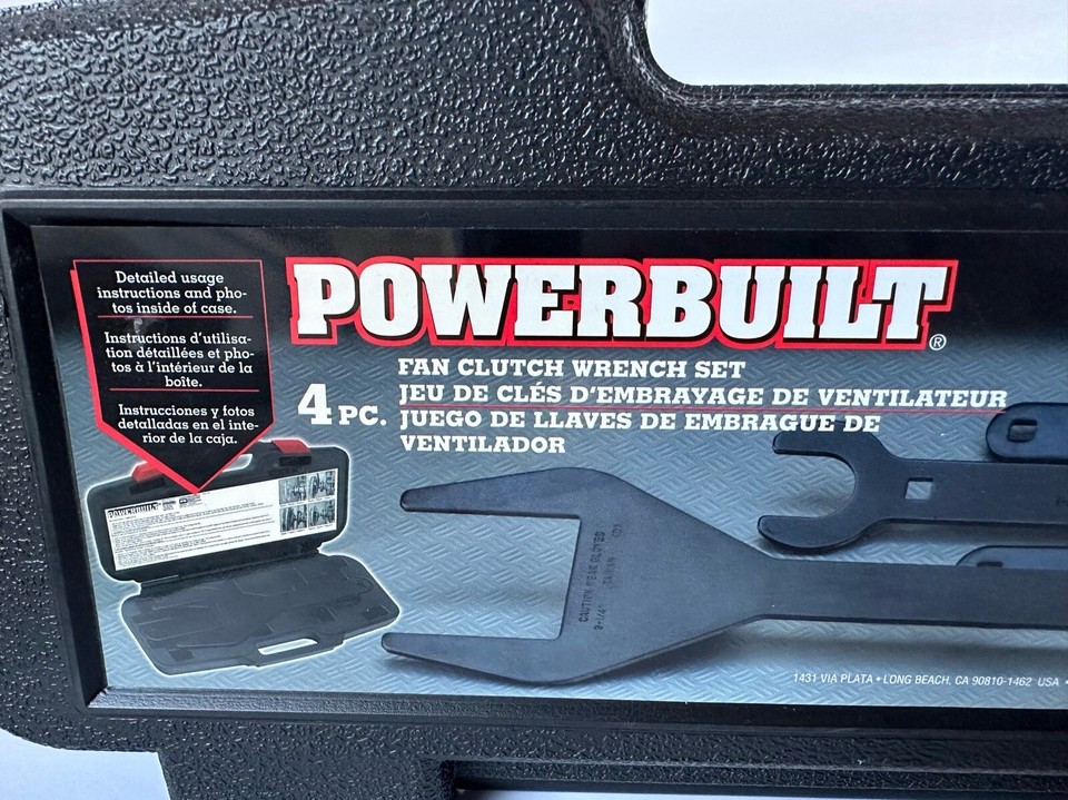 PowerBuilt - 4pc. Fan Clutch Wrench Set Kit # 34 (Model # 648746) **NEW ...