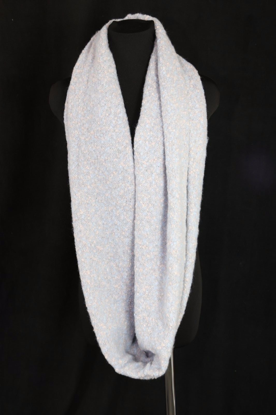 Soft Powder Blue & Beige Marled Blanket Infinity Scarf B3 | eBay