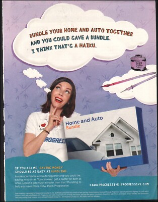 2014 Print ad Progressive insurance Flo Home Auto 02/05/25 | eBay