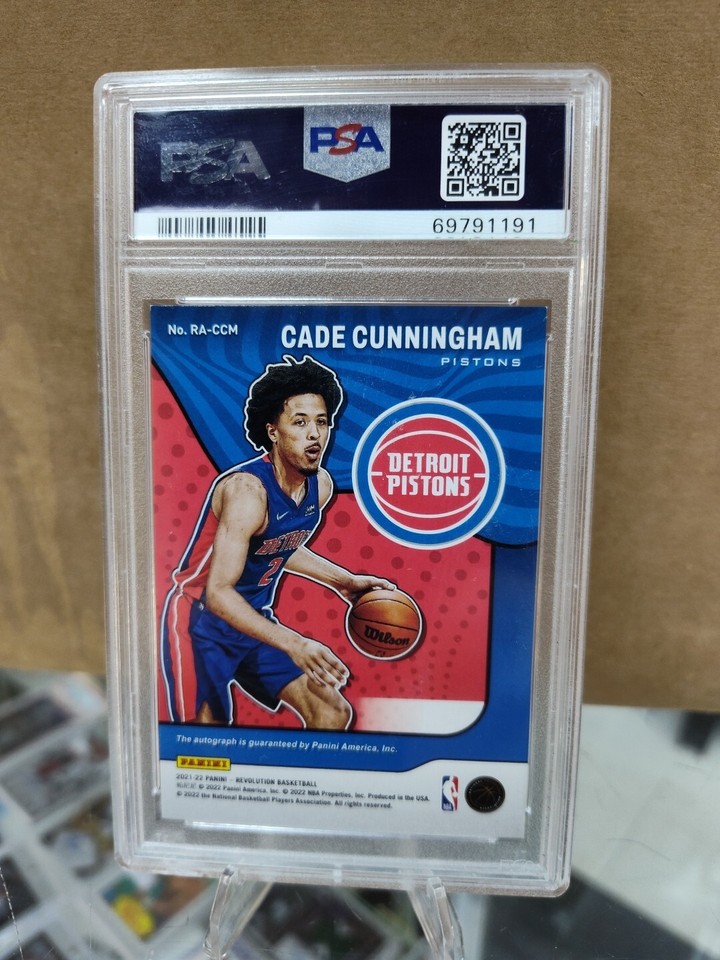 2021 Panini Revolution Cade Cunningham Auto Autograph RC Rookie PSA 9 ...
