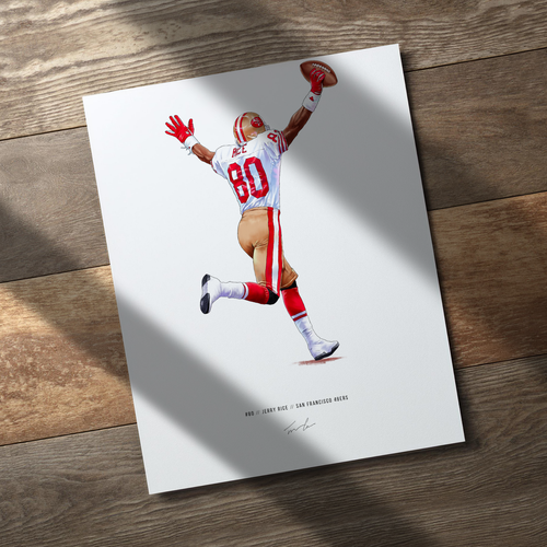 Jerry Rice San Francisco 49ers Football 8x10 Print Poster Art ...