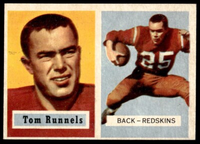 1957 Topps Tom Runnels * Washington Redskins #110 | eBay