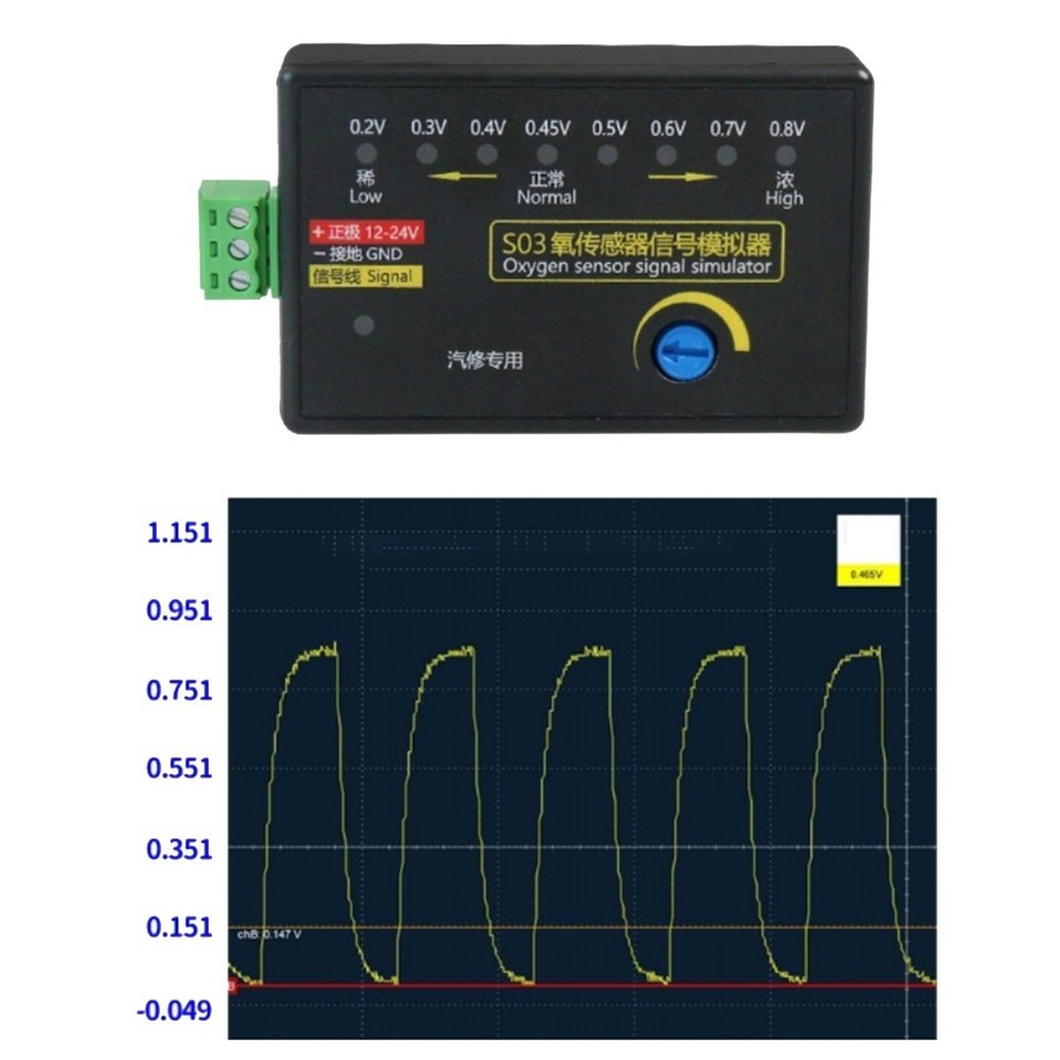 S03 Four Wire Oxygen Sensor Signal Simulator with LED Voltage Indicator ...