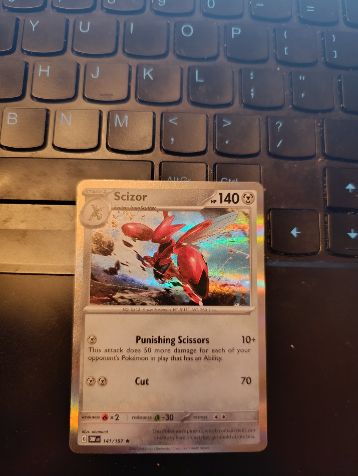 Scizor 141/197 Fresh out of Pack 9 Mint Obsidian Flames OBF EN | eBay