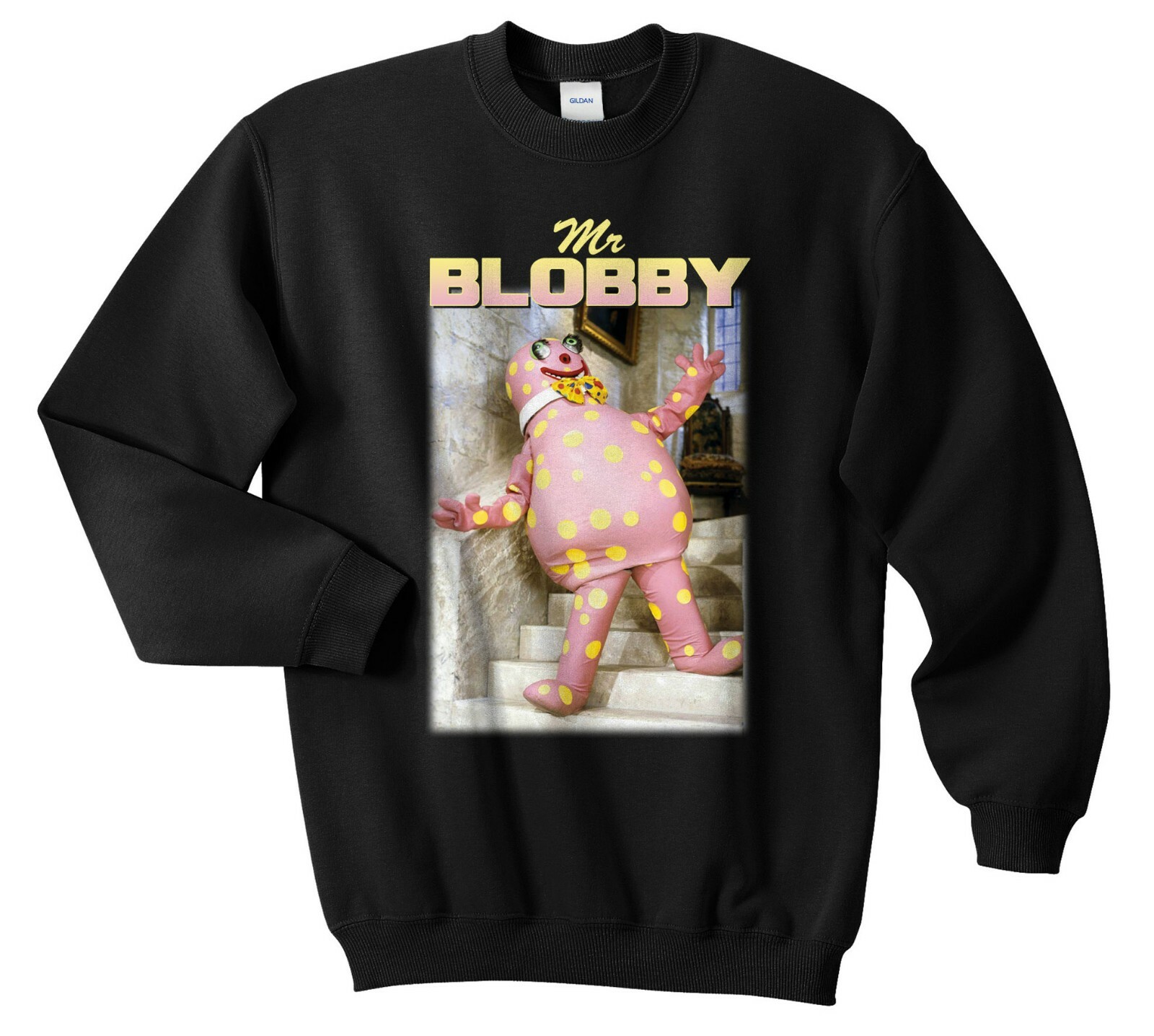 Mr Blobby Homage Jumper Sweatshirt Funny UK Tribute Gift TV Fan 90's ...