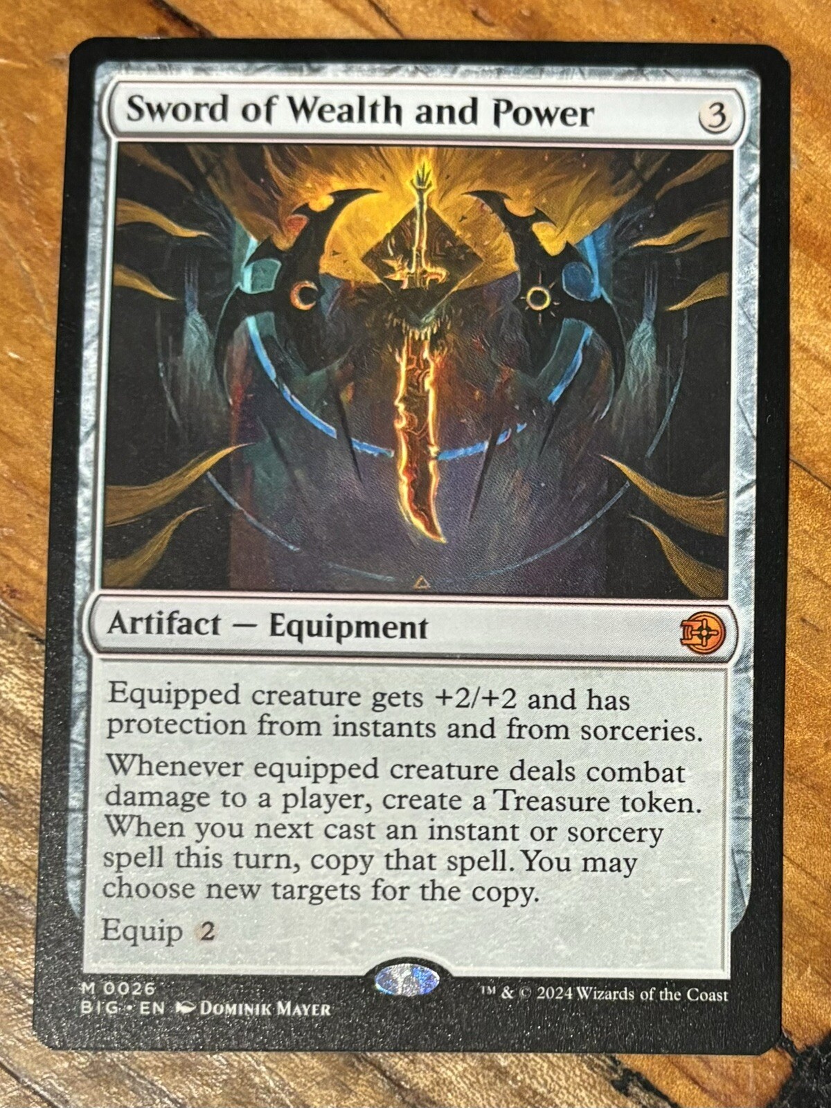 MTG Sword Of Wealth And Power Magic The Gathering Outlaws Of Thunder ...