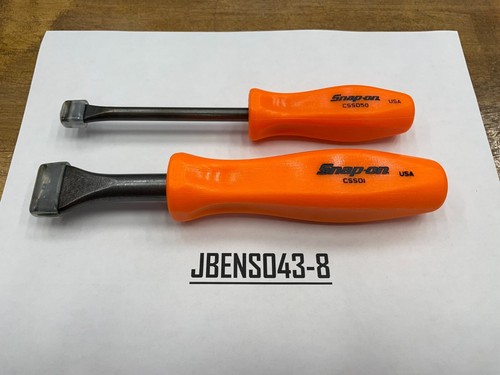 Snap-on Tools USA 2pc Orange Hard Grip Heavy-Duty Carbide Scraper Set ...
