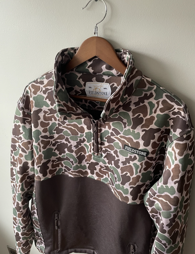 Fieldstone Sporting Lifestyle Brown Camo Overland 1/4 Pullover Jacket ...