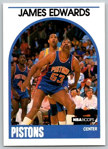 1989-90 HOOPS JAMES EDWARDS DETROIT PISTONS #284B | eBay
