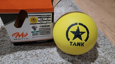 Motiv Tank Yellowjacket Bowling Ball 1st Quality | 14 Pounds | 3.7" Pin ...