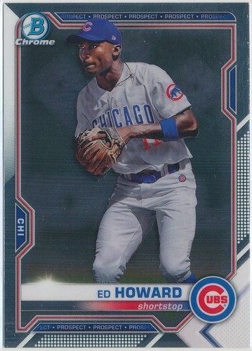 Ed Howard - Chicago Cubs - 2021 Bowman - Chrome Prospect #BCP-12 | eBay