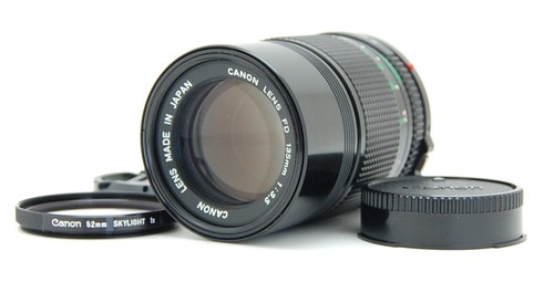 [ Near MINT ] Canon New FD NFD 135mm F3.5 MF Telephoto Lens From JAPAN ...