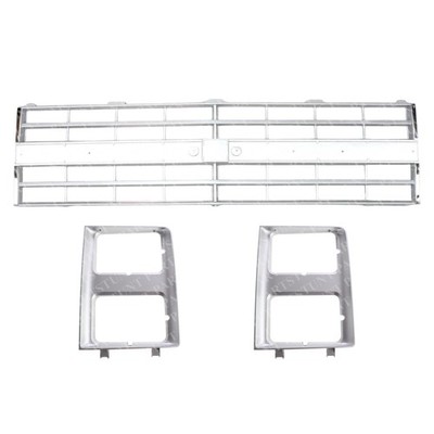 Front Grille & Headlight Bezels For 1985-86 Chevrolet C/K / 1987-88 R/V ...