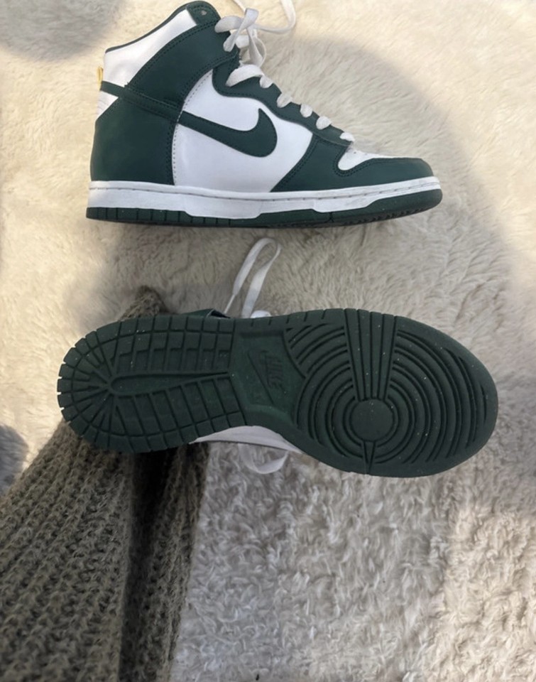 Nike Dunk High Tops Green | eBay UK