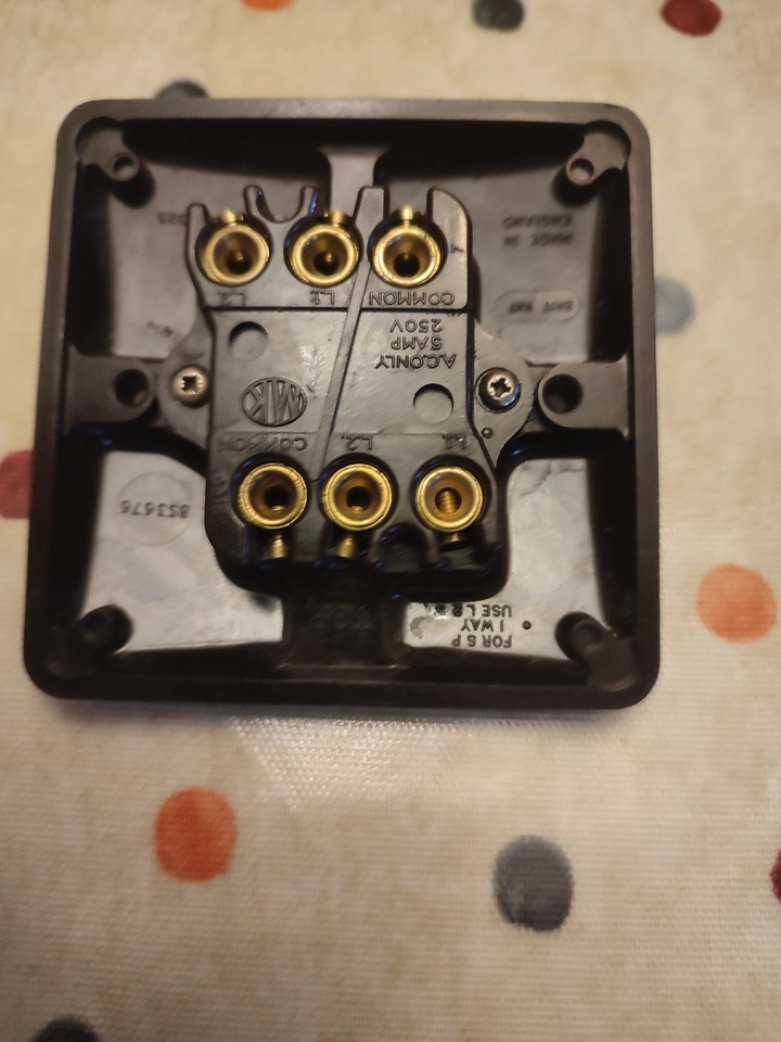 Vintage 2 Gang 2 Way Bakelite Light Switch | eBay UK